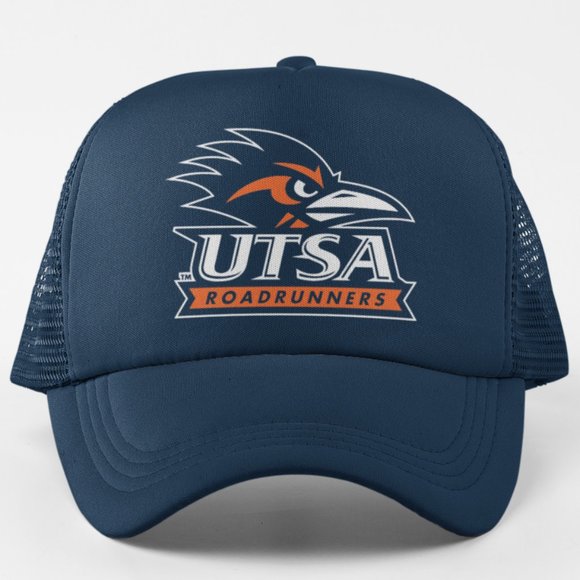 Accessories | New Utsa Roadrunners Logo Foam Trucker Snapback Hat Navy ...